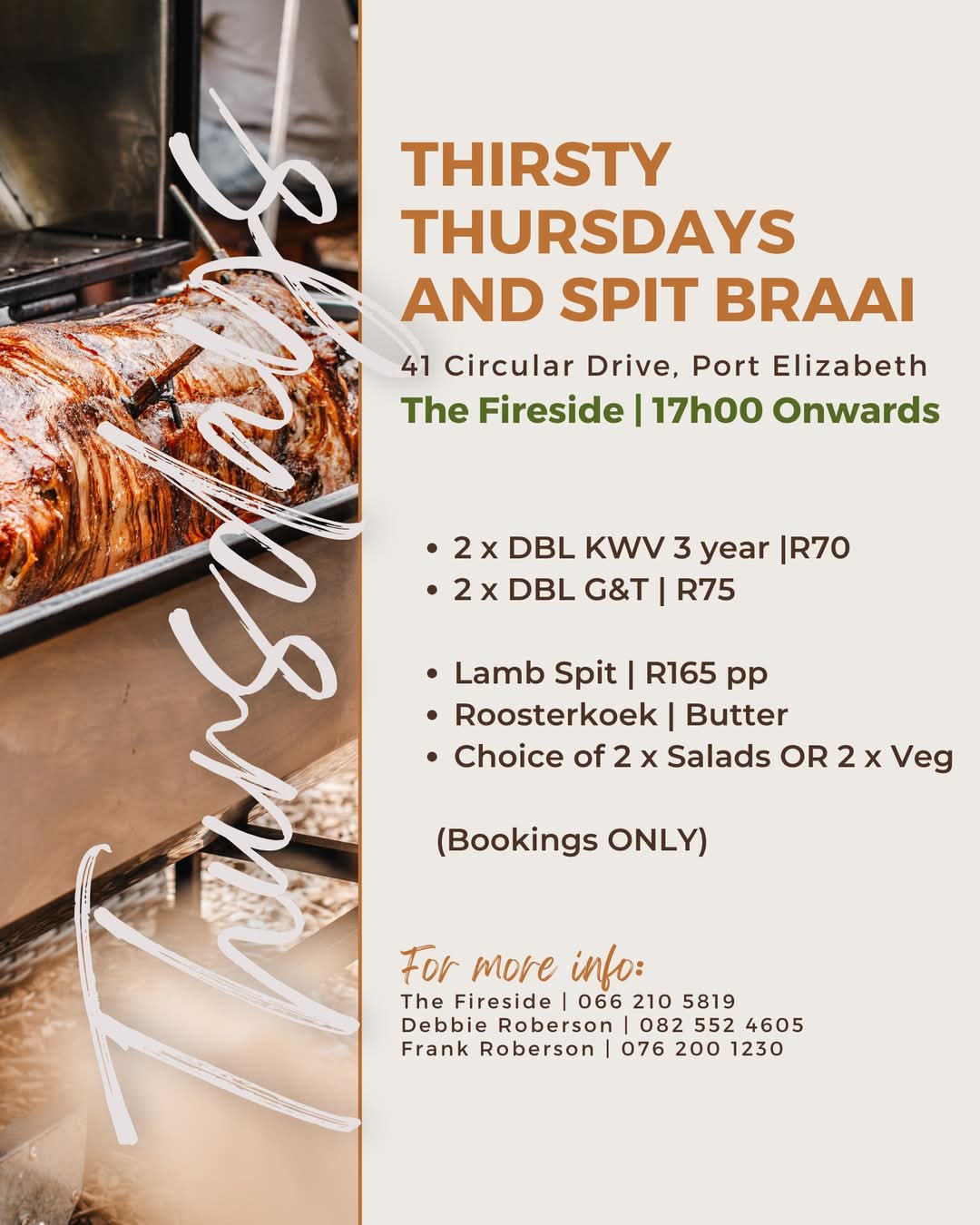 The Fireside - Eatery & Venue - Thirsty Thursday